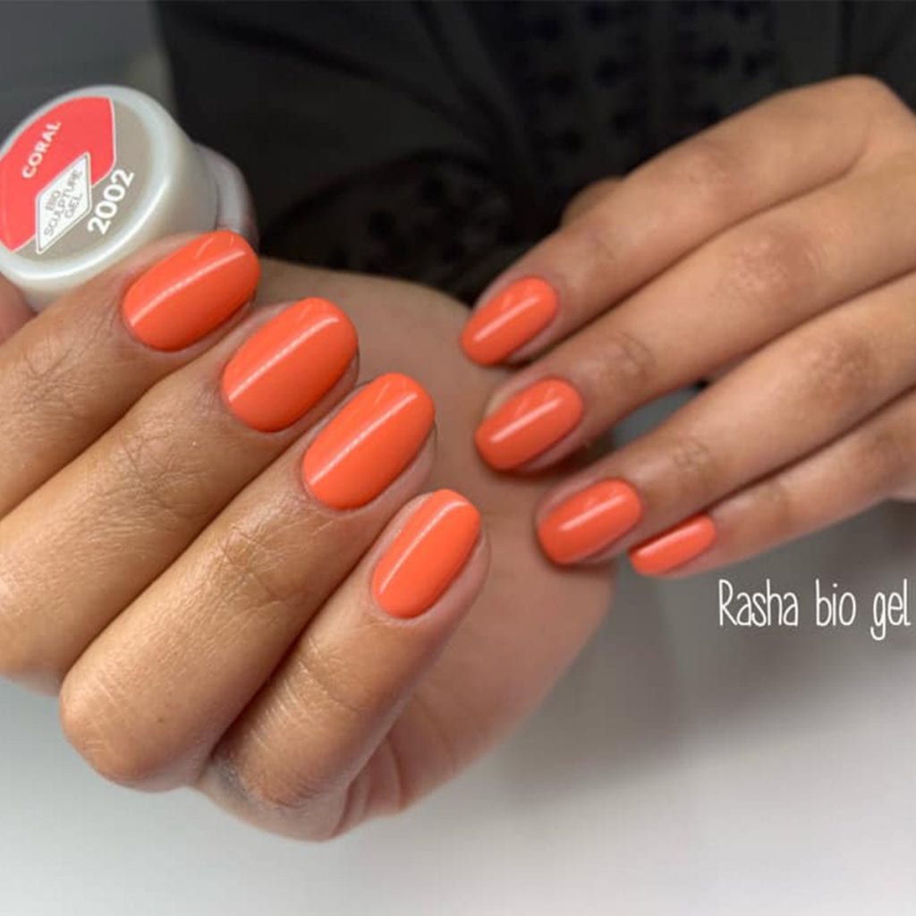 ביו ג'ל צבע מס' 2002 Coral כתום קורל כהה - Bio Sculpture Gel
